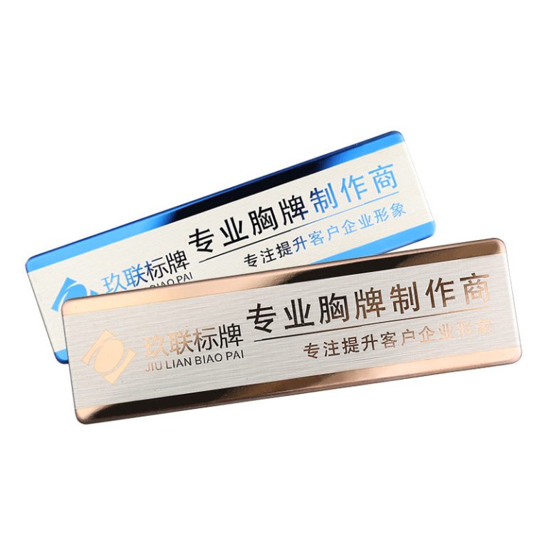 Stainless Steel Employee Work Nameplate | SgGiftsHub.com.sg