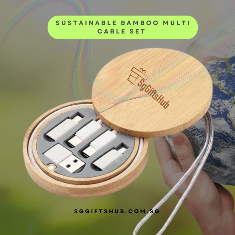 Sustainable Bamboo Multi Cable Set | Eco Friendly Corporate Gifts ...